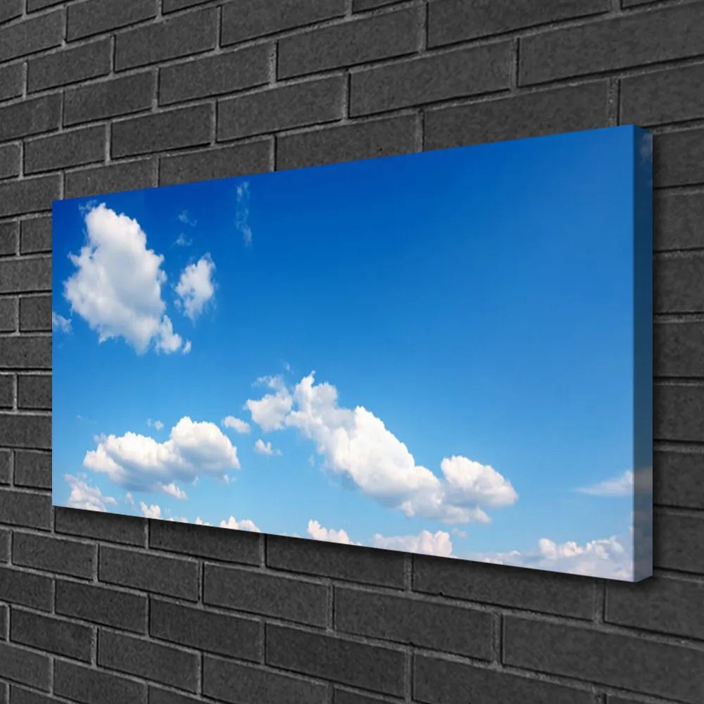 Obraz na plátně Nebe Mraky Krajina 140x70 cm