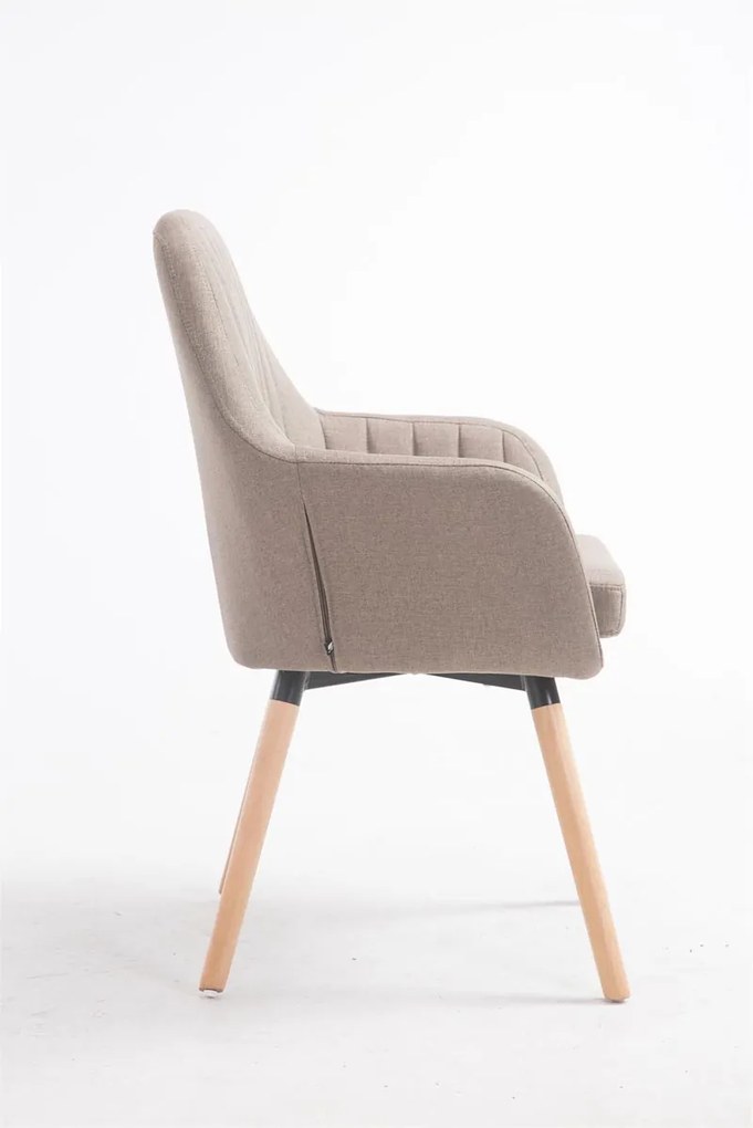 Židle Florian látka přírodní konstrukce – taupe