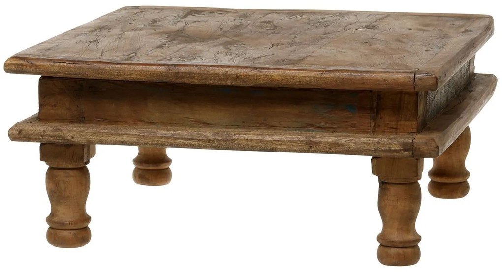 Hnědý dřevěný podstavec / stůl Grimaud Unit - 37*37*17 cm