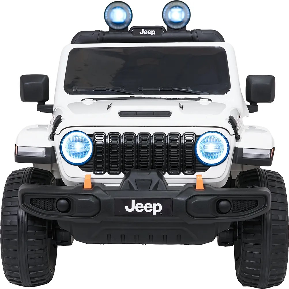 Ramiz Jeep Wrangler Rubicon LIFT elektrické autíčko pro děti bílé