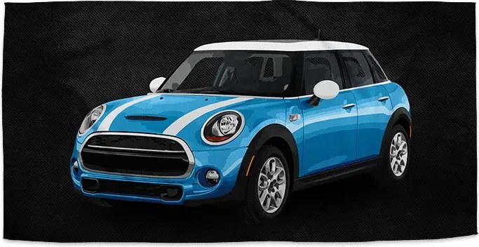 Sablio Ručník Mini sedan Černé pozadí - 70x140 cm