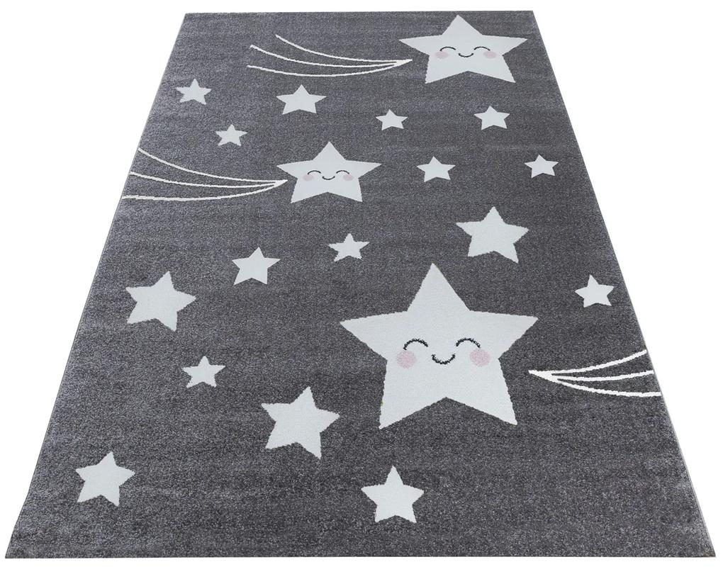 Ayyildiz koberce Dětský kusový koberec Kids 610 grey Rozměry koberců: 80x150