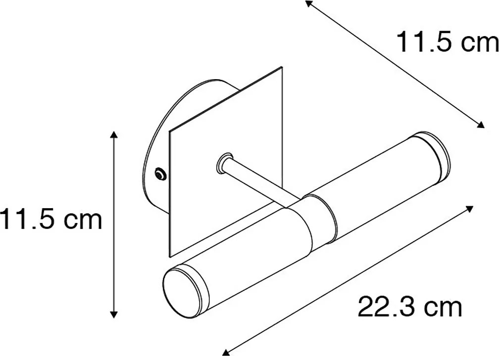 Chytrá nástěnná lampa chrom IP44 vč. 2 Wi-Fi G9 - Bath