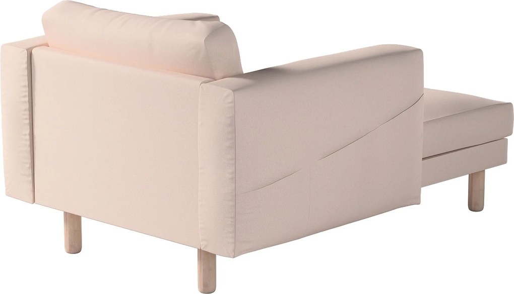 Potah na IKEA Norsborg šezlong s loketními opěrkami barva růžová látka pletený vzor