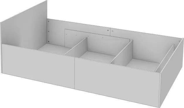 Jednolůžková postel s roštem a matrací 100x200 cm, bílá