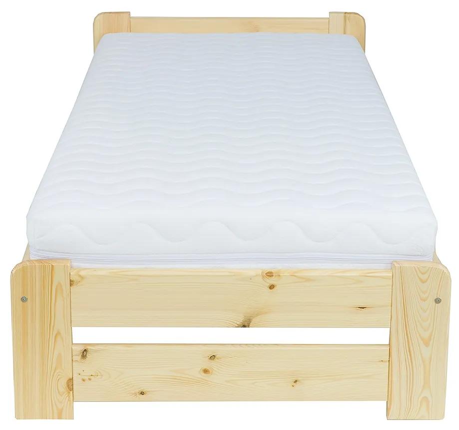 Drewmax LK099 80x200 cm - Dřevěná postel masiv jednolůžko