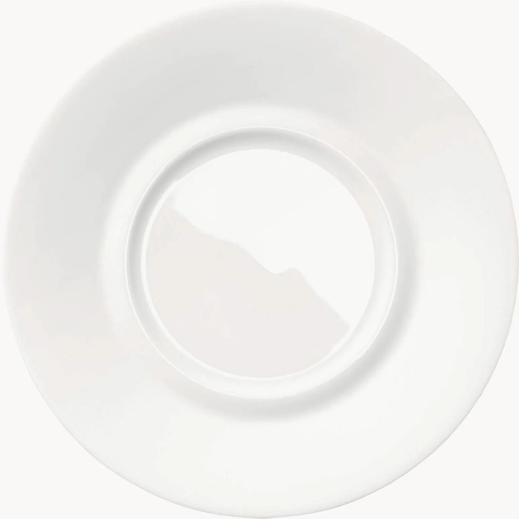 Sada podšálků z kostního porcelánu Cross White, 6 dílů
