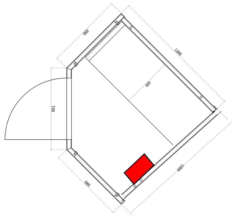 BPS-koupelny Finská sauna Relax  120x120, 1-2 osob