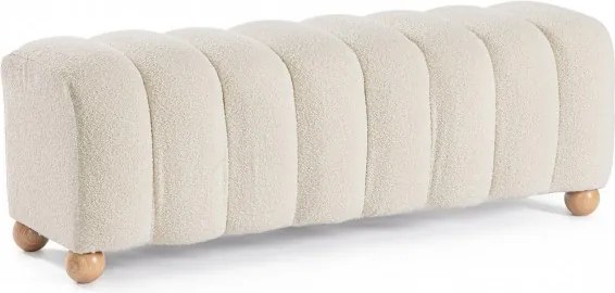BIZZOTTO Dvoumístná lavice ZORA bílá 120x43 cm 0721696
