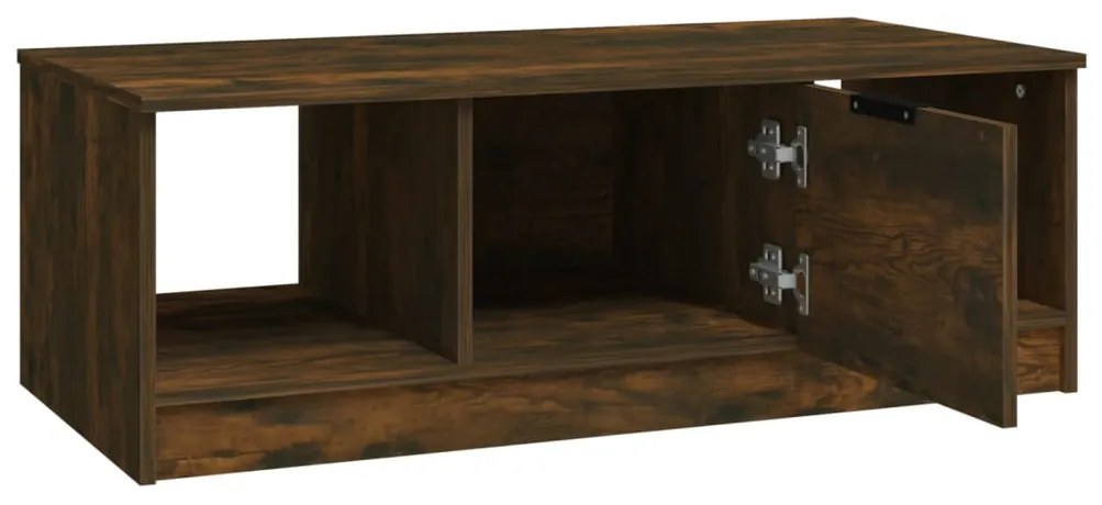 Konferenční stolek kouřový dub 102x50x36 cm kompozitní dřevo - Default Title