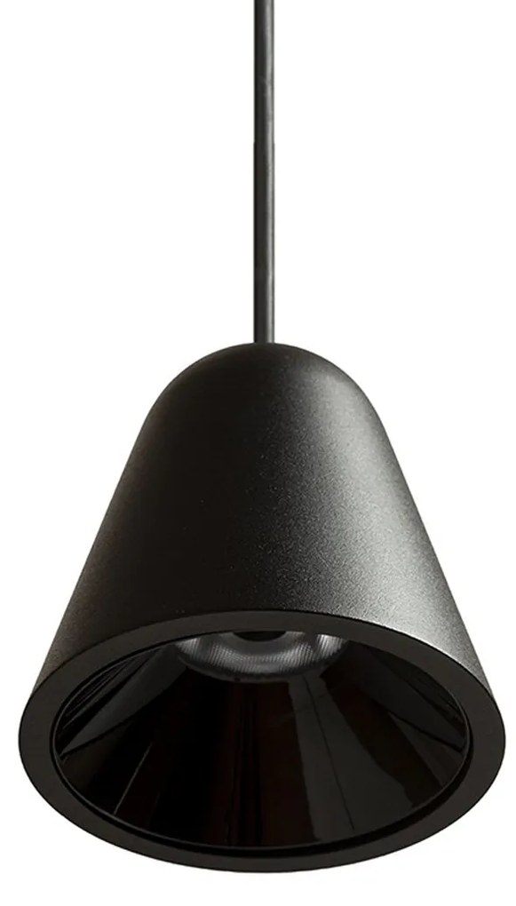 Rendl R13940 závěsné LED svítidlo STIG, černá, 230V, 6.8W, 34°, 3000K, ø12cm