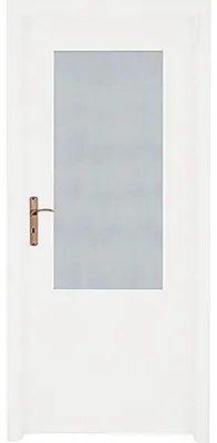 Interiérové dveře prosklené, 80 L, bílé