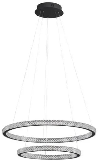LED lustr Ginevra 60.5 černé