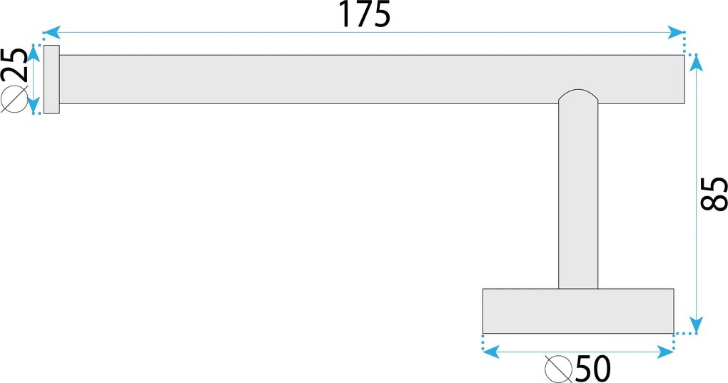 Rea Modern, držák na toaletní papír, 6611, měděná matná, REA-98016