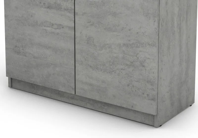 Skříňka Carlos 802D, šedý beton