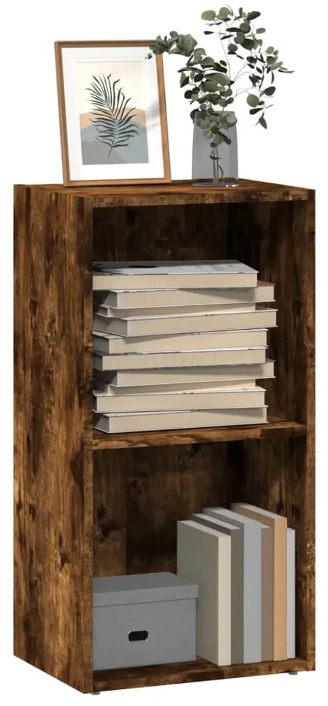 Knihovna kouřový dub 40 x 30 x 77 cm kompozitní dřevo