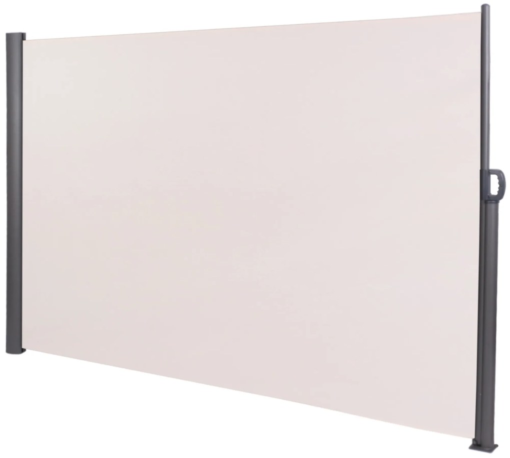 Boční markíza Lovington - 180 x 350 cm, hliník - Krémová