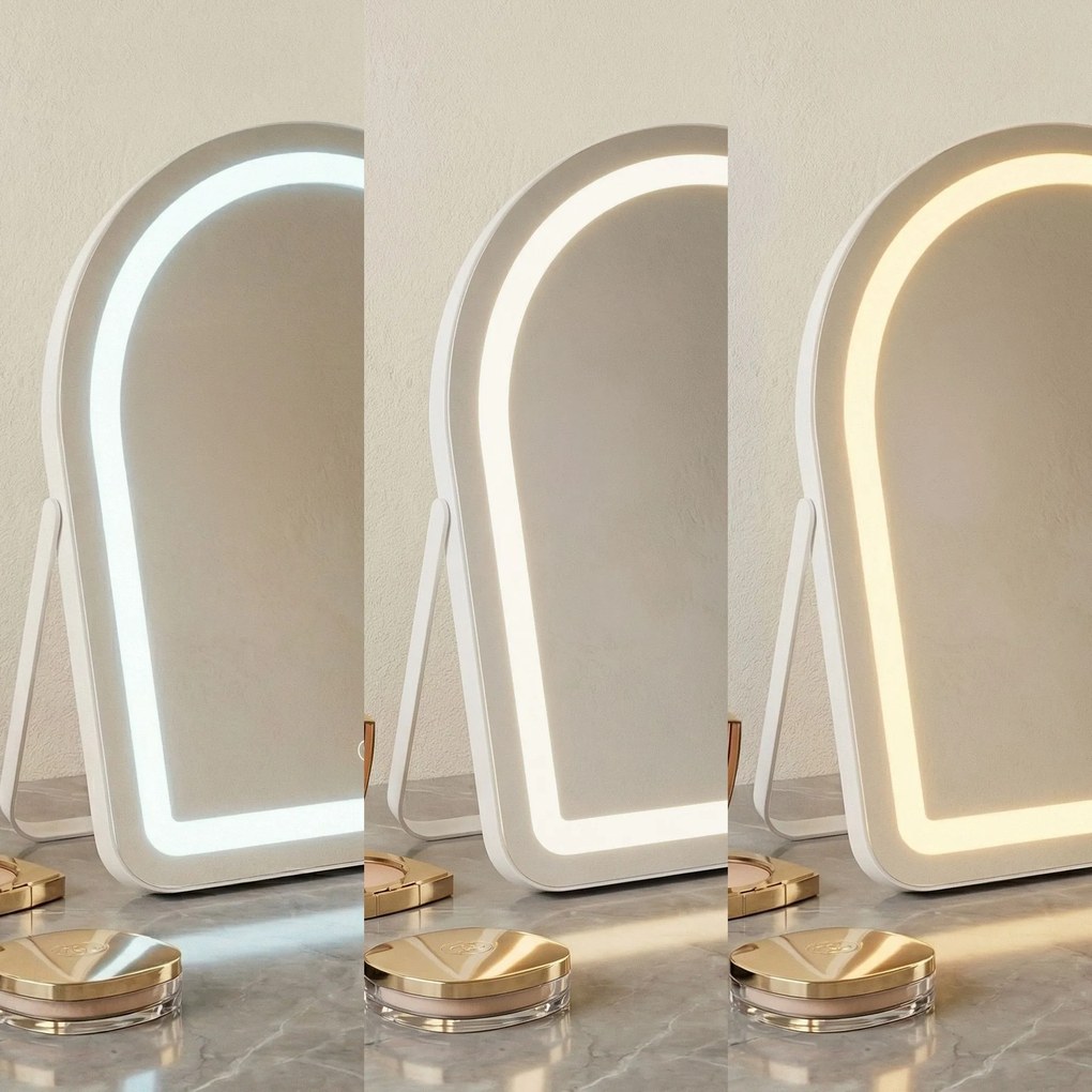 Rea Rea, Zrcadlo LED GLAM White 40x45cm, HOM-12018