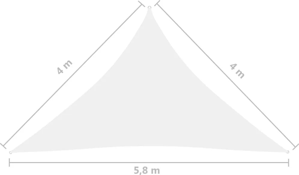 vidaXL Stínící plachta oxfordská látka trojúhelníková 4x4x5,8 m [135287] Barva: Béžová