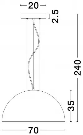 Černo-bílé designové svítidlo Tholos