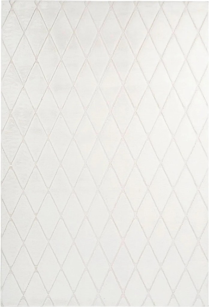 XXXLutz KOBEREC, 160/230 cm krémová, bílá - Online Only koberce & rohožky - 005937064203