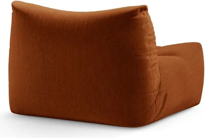 Oranžové sametové křeslo Tove – Micadoni
