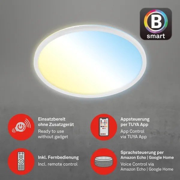 Brilo - LED Stmívatelné stropní svítidlo SLIM LED/22W/230V Wi-Fi Tuya + DO