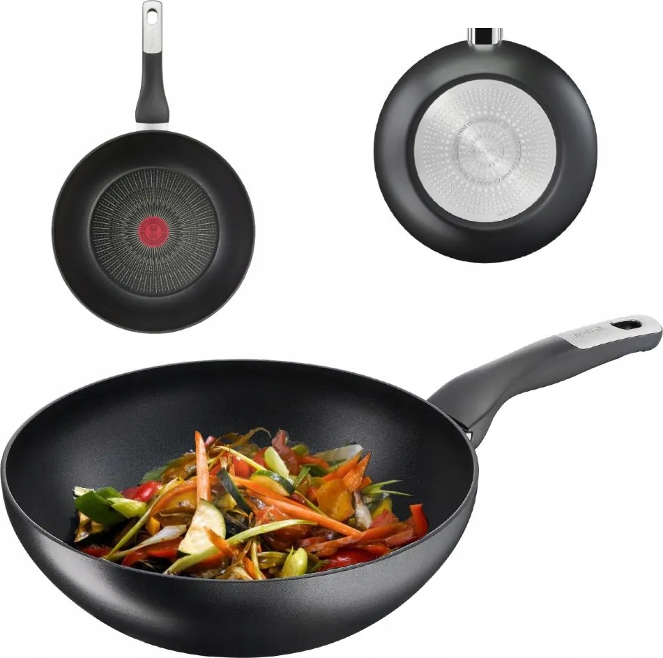 Pánev Wok Tefal 22 CM Indukční, Nepřilnavý Povrch 82380