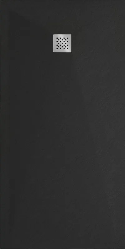Mexen Stone+ obdélníkový kompozitní sprchový kout 200 x 80 cm, černý - 44708020
