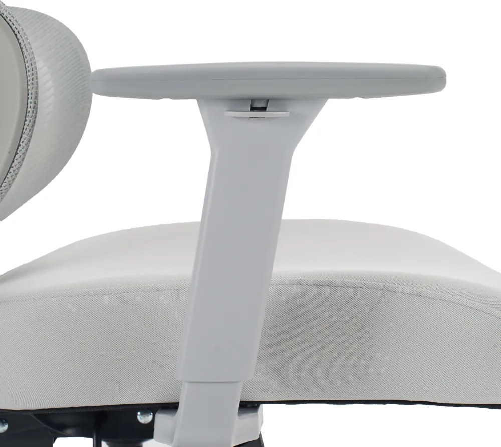 Ergonomická kancelářská židle NEONIT - šedá síťovina / nosnost 150 kg