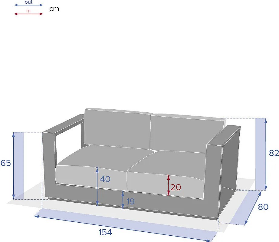 Hliníková sestava pro 7 osob MADRID (cappuccino)