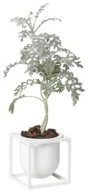 Květináč Kubus Flowerpot White 10 cm Audo Copenhagen