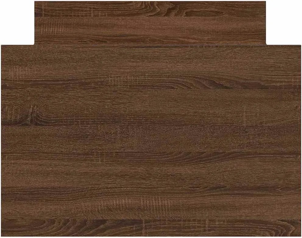 Rám postele s hlavovým a nožním čelem hnědý dub 75 x 190 cm 3203823