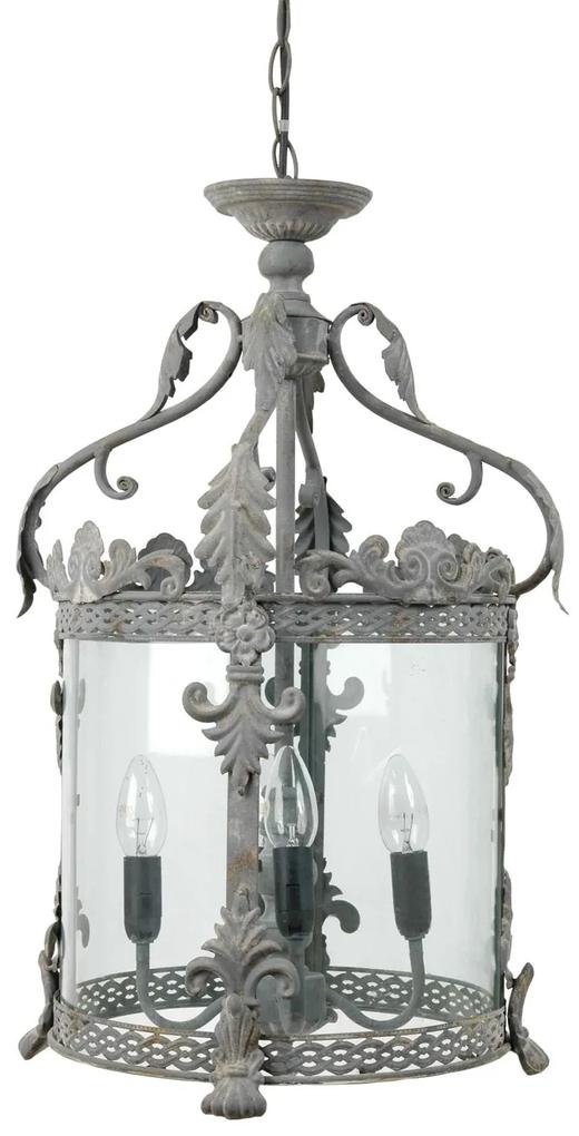 Vintage lustr lucerna s patinou na 4 žárovky - Ø 32*132 cm Clayre & Eef |  BIANO
