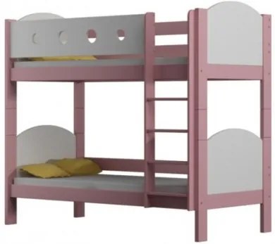 Patrová postel Vašek luk 180/80 cm růžová