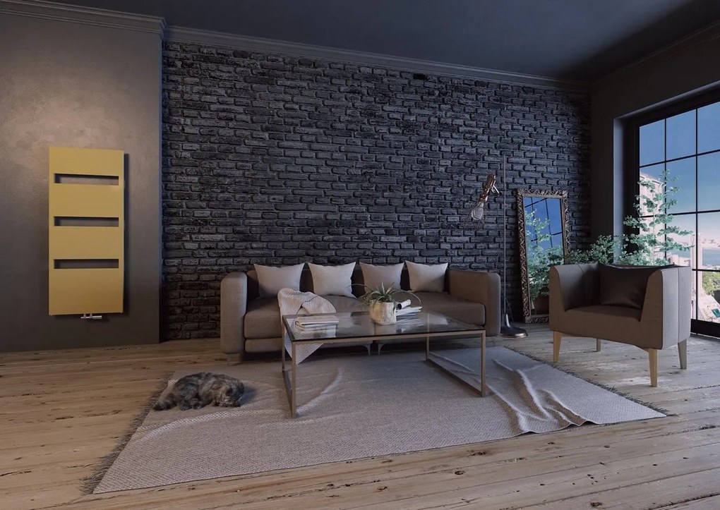 Isan Carme 1543 x 605 mm koupelnový radiátor bílý
