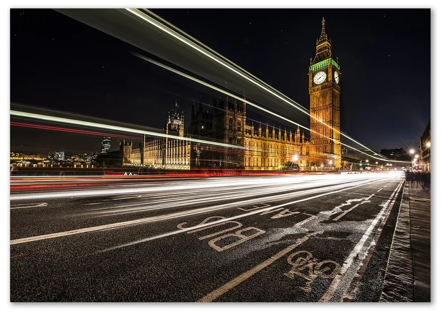 Wallmuralia Foto obraz sklo tvrzené Big Ben Londýn 100x70 cm