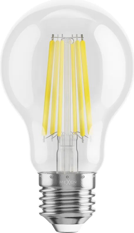Mexen Vintis, LED filamentová žárovka E27, A60, 10 W, neutrální bílá 4000K, čirá, L150-E27-1040-00