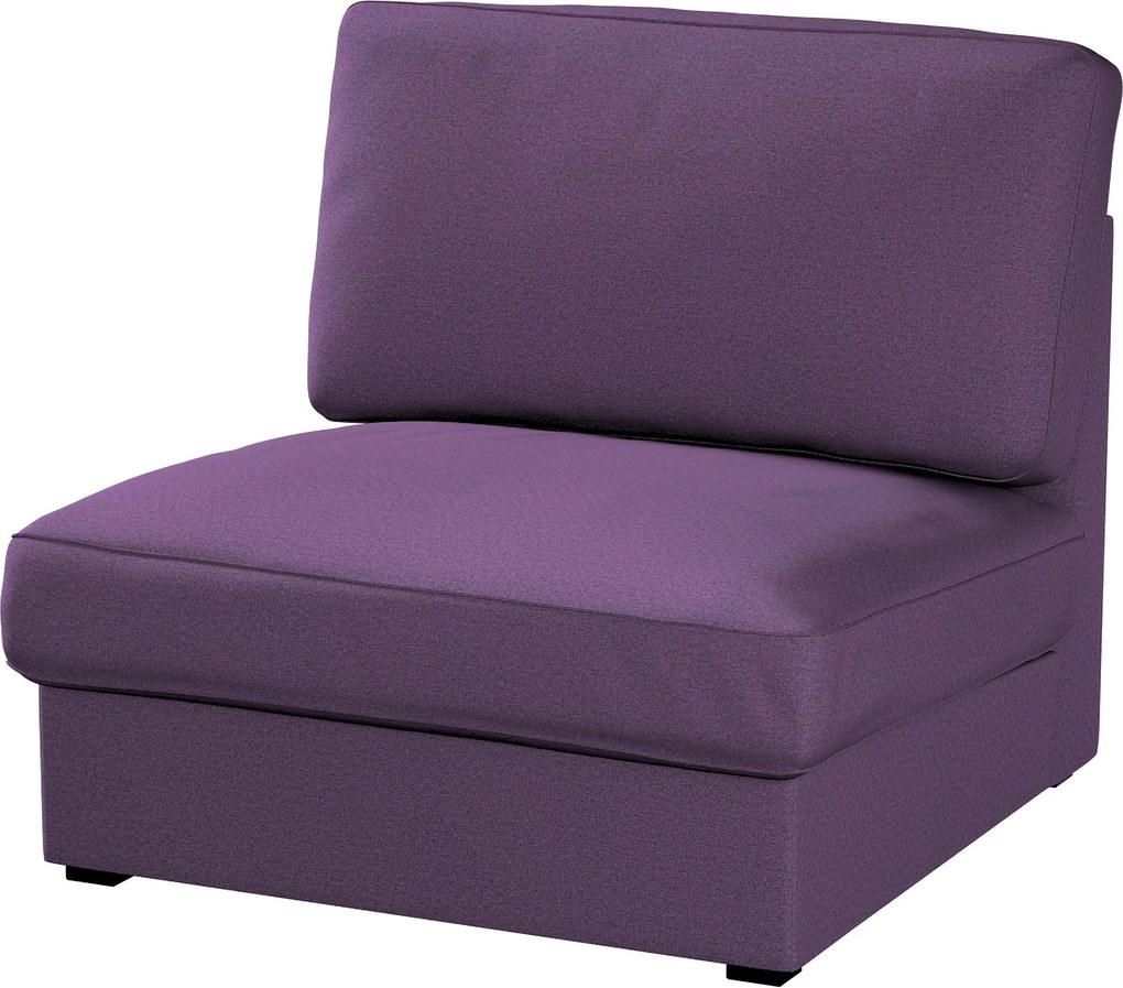Potah na neskládací křeslo IKEA Kivik barva fialová látka pletený vzor