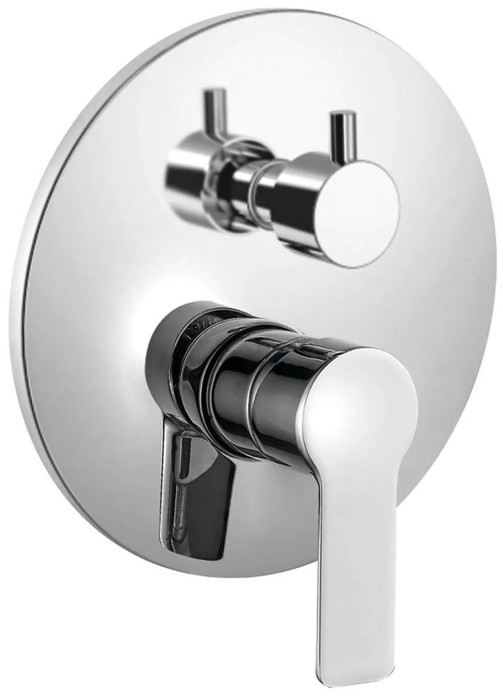 Bruckner Baron - Baterie pod omítku, pro 2 spotřebiče, chrom 612.042.1