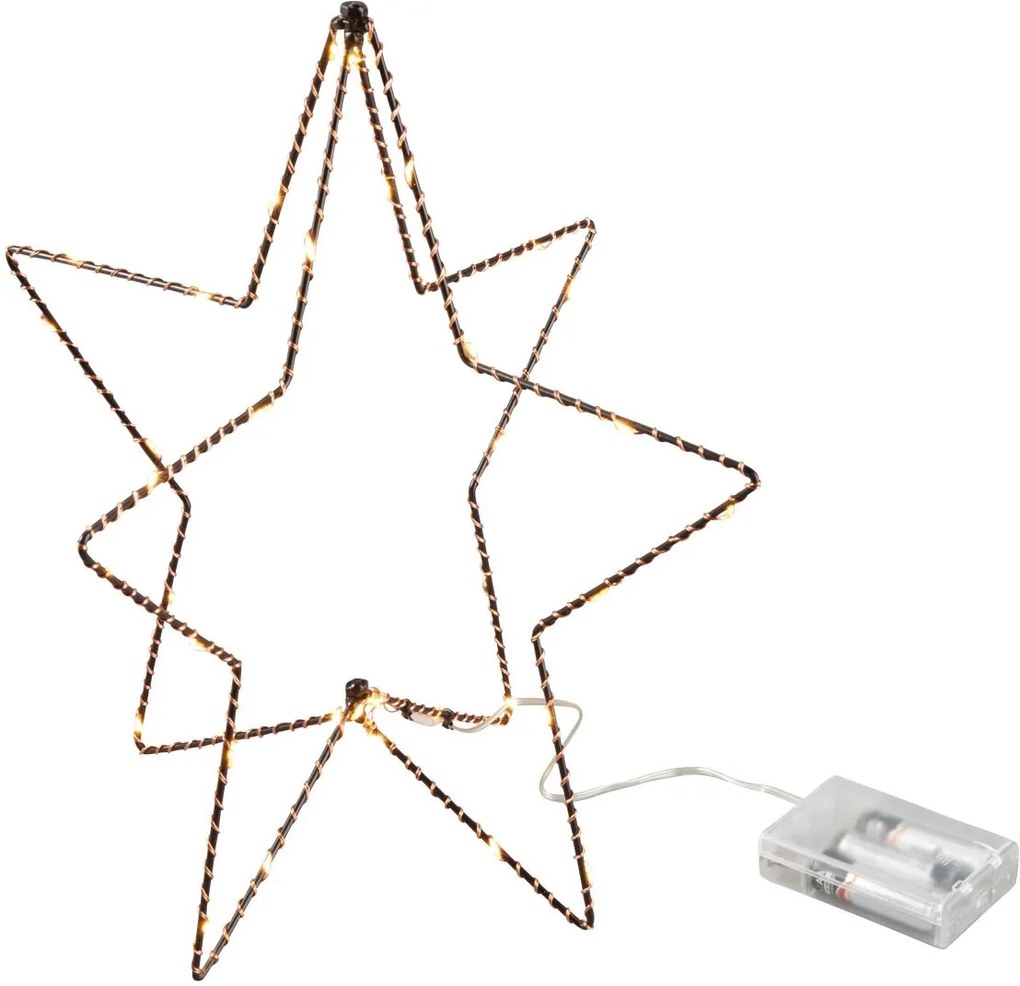 MELINERA® LED vánoční dekorace (kovové hvězdy), Provedení: kovové - 4046943346825