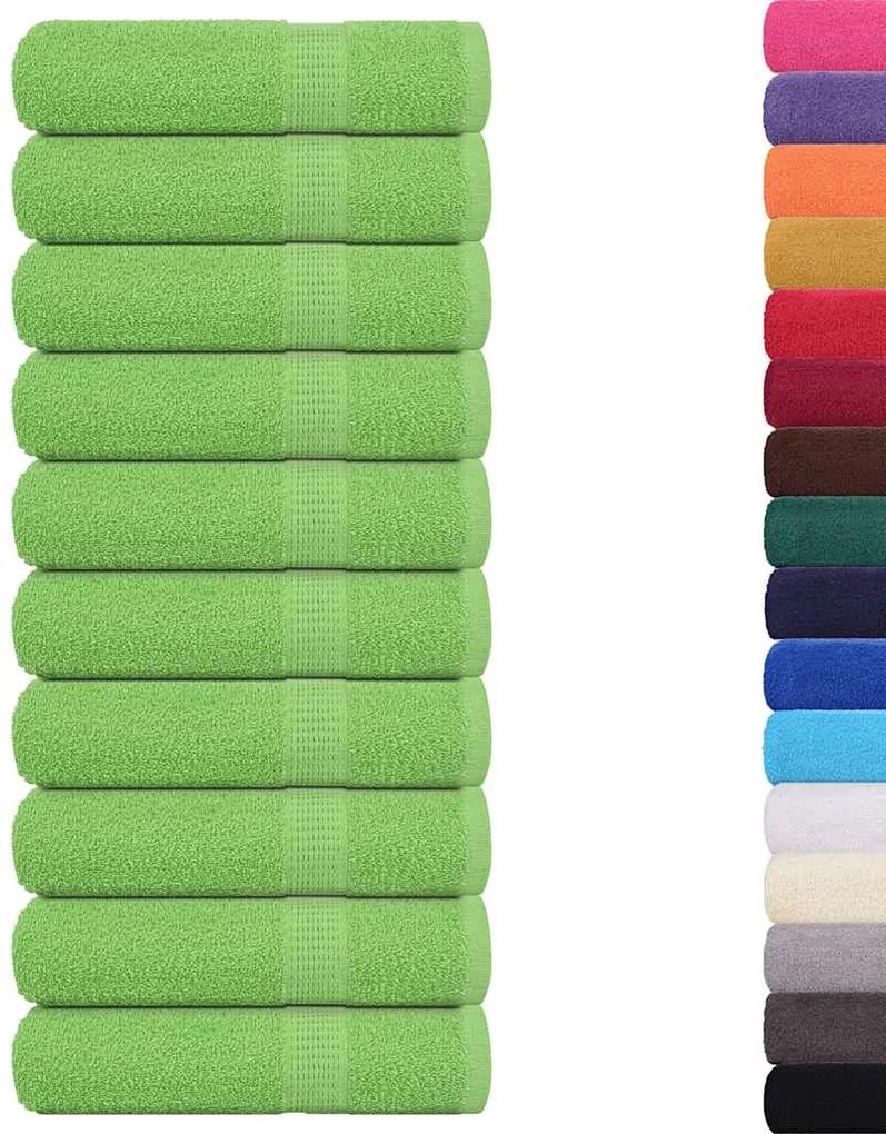 Ručníky do sprchy FROGN 10 ks jablečně zelené 70x140 cm 360 g/m² 137027
