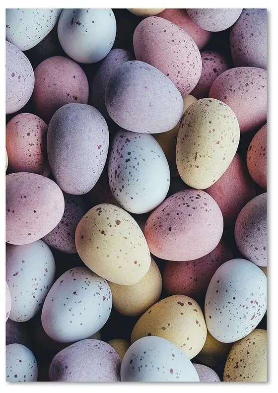 CARO Obraz na plátně - Colorful Eggs 30x40 cm