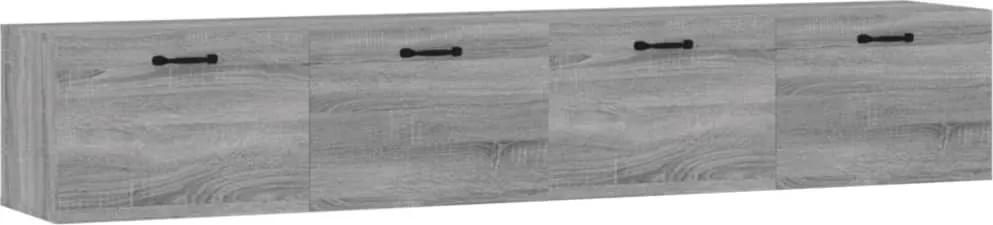 vidaXL Nástěnné skříňky 2 ks 100 x 36,5 x 35 cm kompozitní dřevo [3115674] Barva: kouřový dub