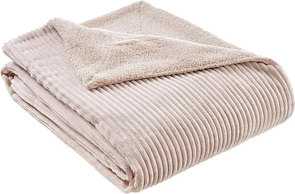LORD OF CORD Deka žebrovaná 200 x 150 cm - béžová