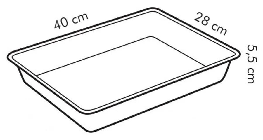 TESCOMA Plech na pečení hluboký DELÍCIA 40 x 28 cm