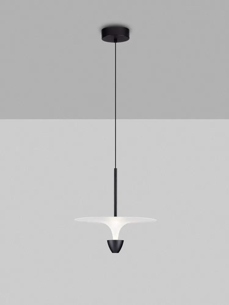 Matně černé hliníkové LED závěsné svítidlo ø 34 cm Topio – Nova Luce