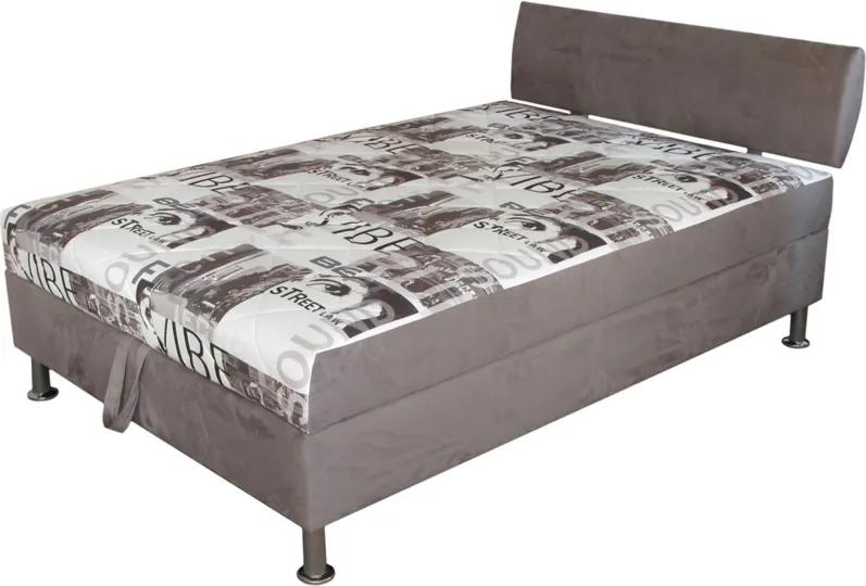 Studentská postel s čelem 140x200 s matrací DELTA