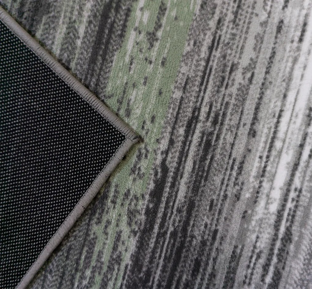 BE Koberec Accra 6505 Grey Green - zelený obdélníkový Rozměr: 60x100 cm
