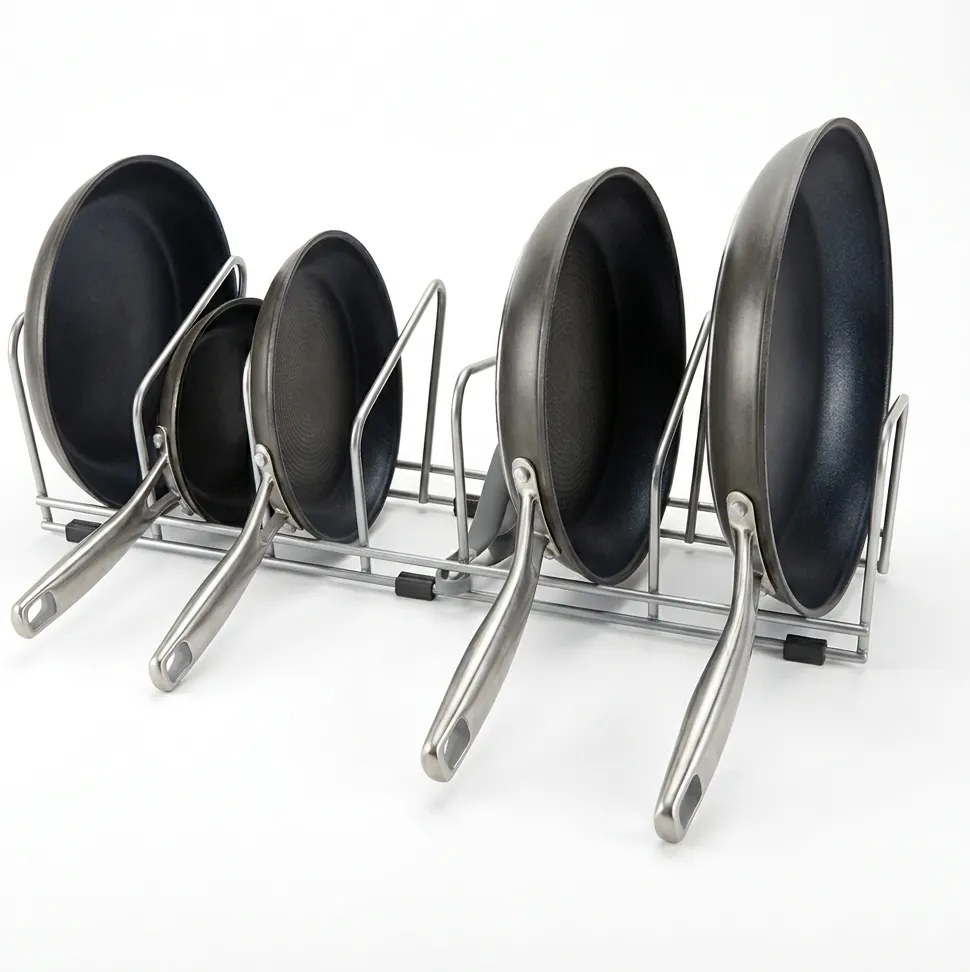 METALTEX Držák / stojan na pánve a pekáče - POT&PAN, 6 pozic, 16 x 45 x 13 cm
